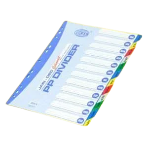 FIS Jan – Dec A4 PP Divider - Krif Ghana Limited