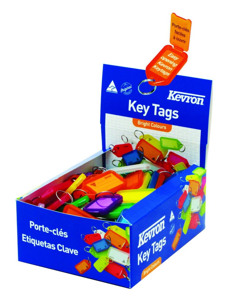 KEVRON Key Tags of 100 Assorted Colours - Krif Ghana Limited